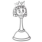 Stick figure queen with glasses Stock Illustration by ©mail.hebstreit ...