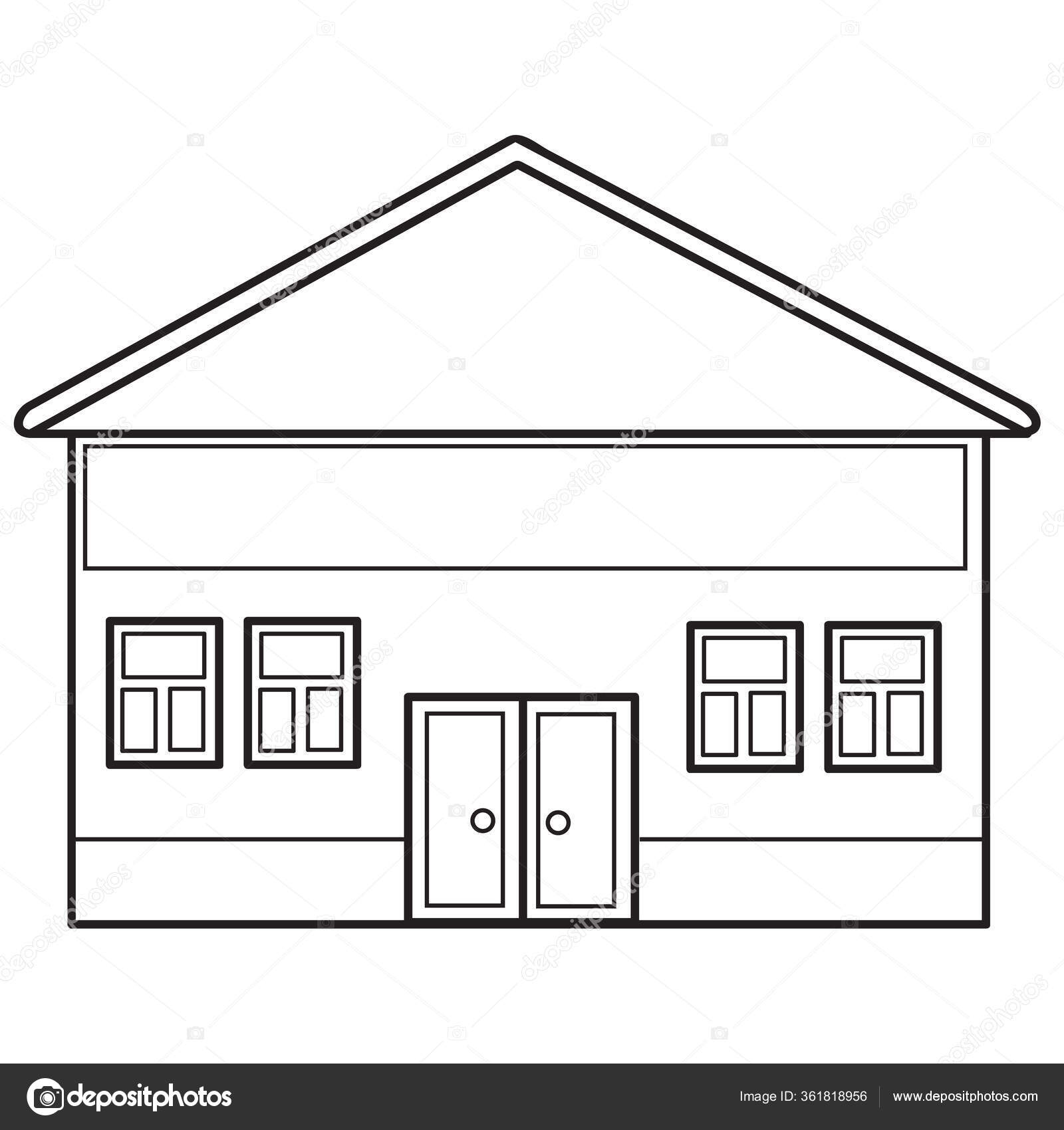 Dessin De Maison Simple Maison Simple Illustration. Dessin De La