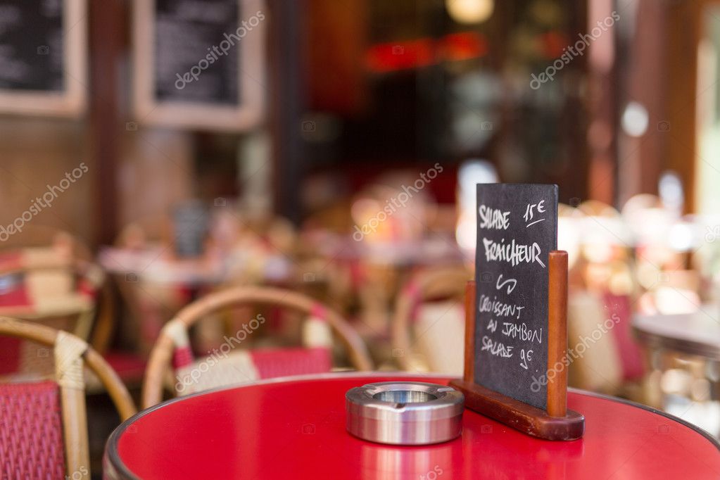 Menu board outside a french restaurant – Stock Editorial Photo ...