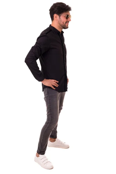 Casual man looks back — Stock Photo © feedough #27289087