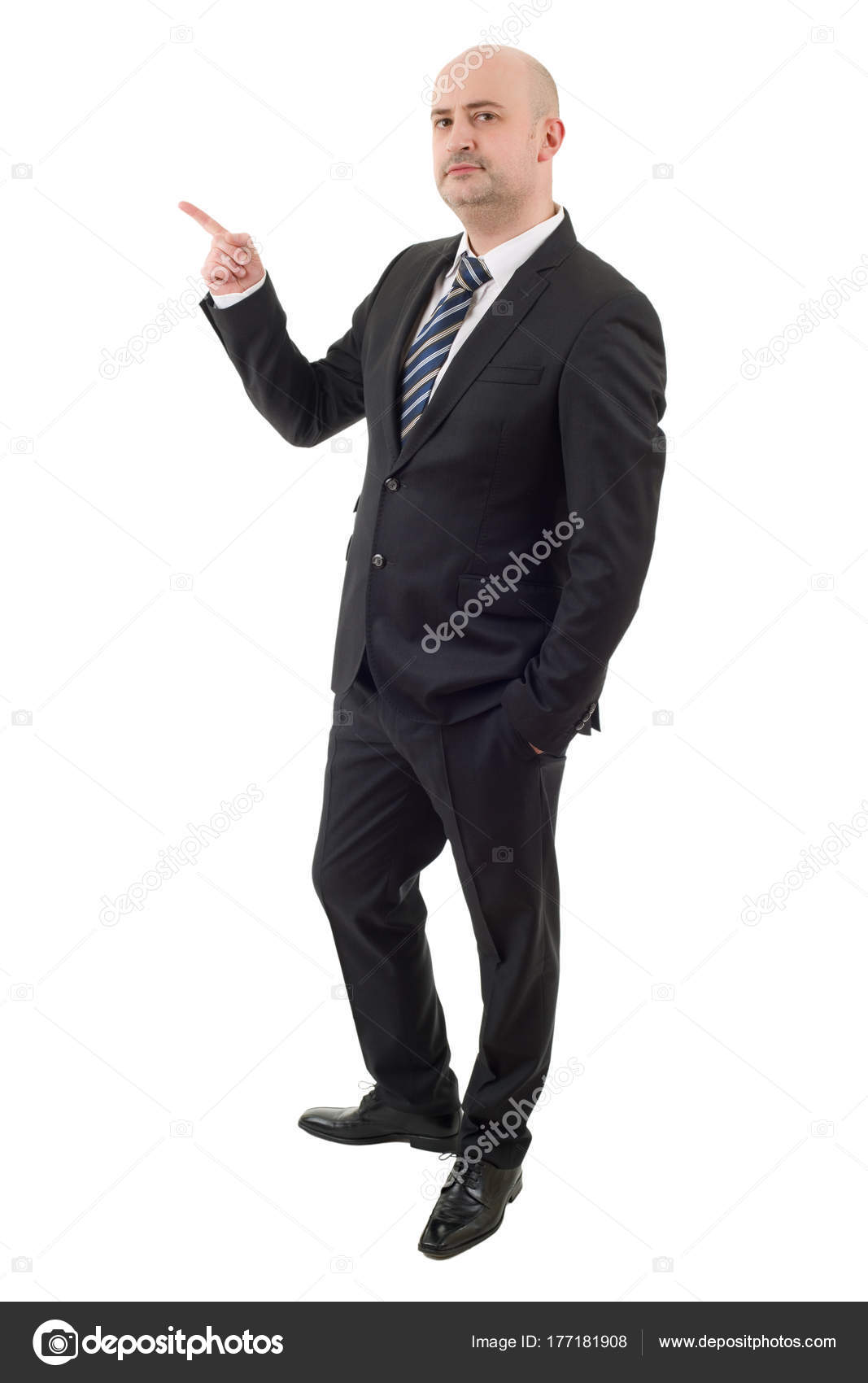 Serious Businessman Full Body