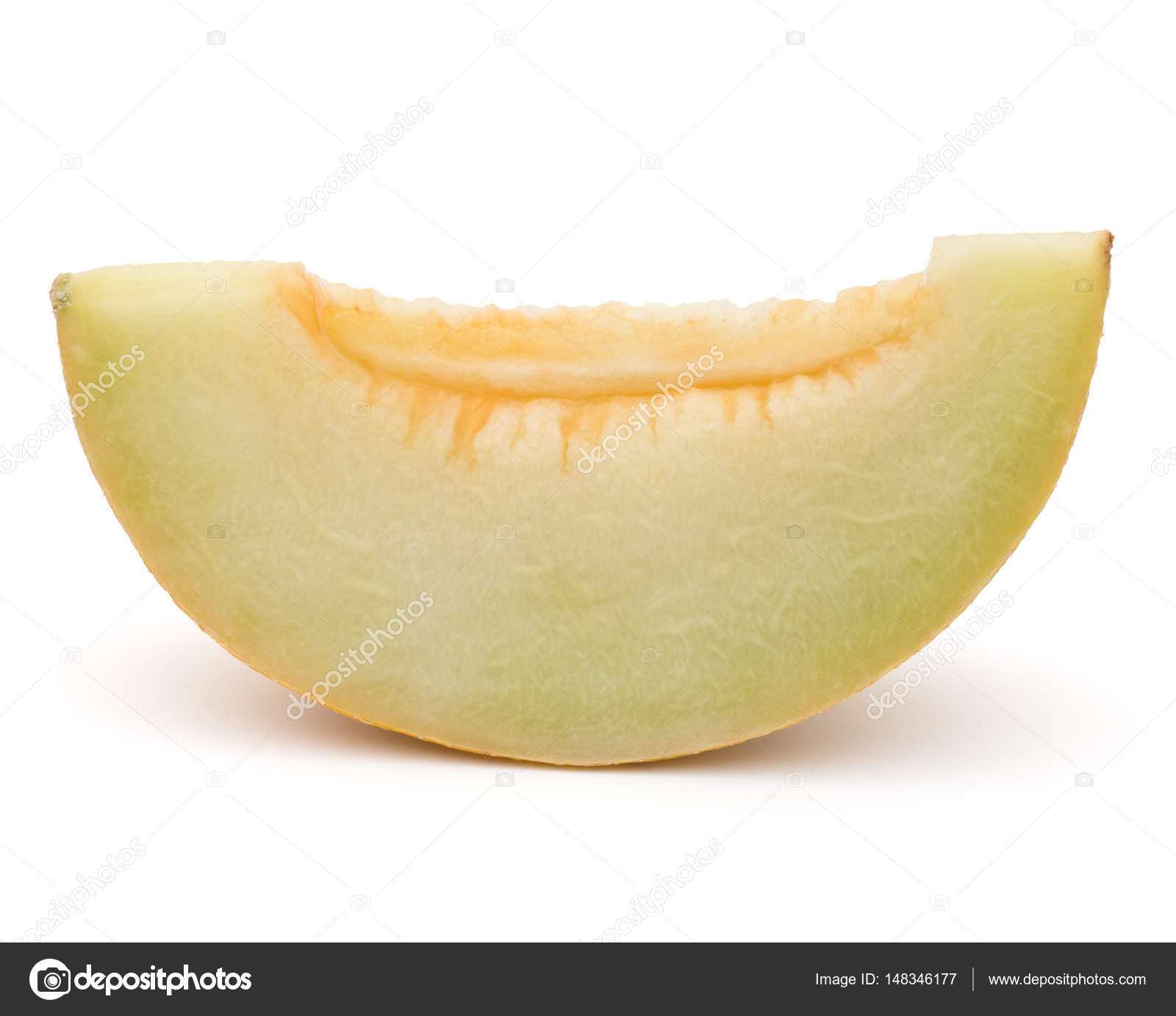 Melon slice on white Stock Photo by ©natika 148346177