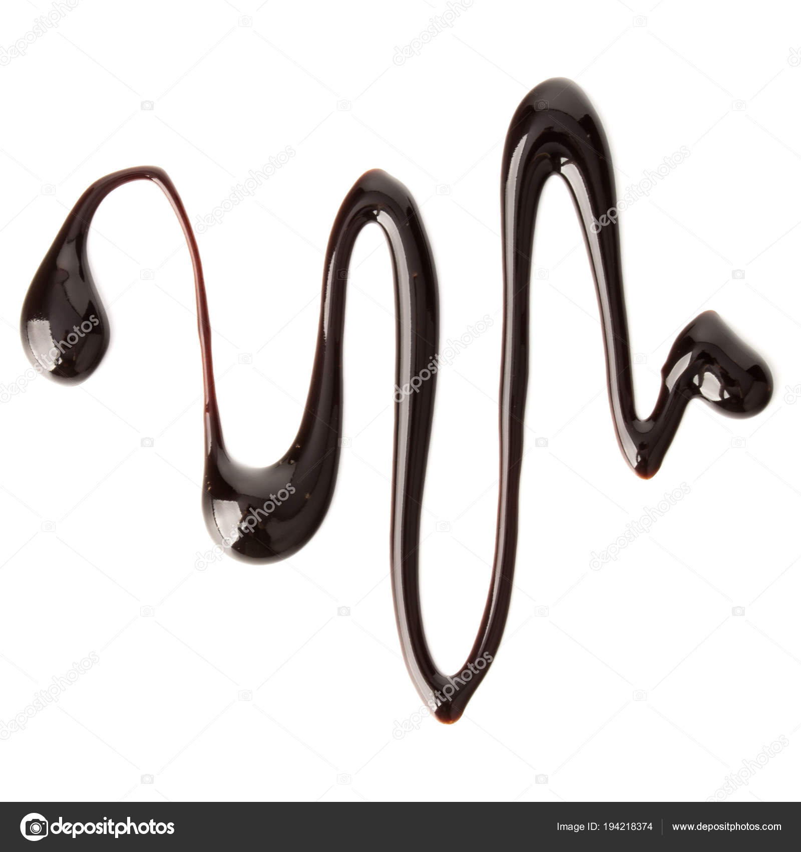 Dark Chocolate Syrup Isolated White Background — Stock Photo © natika ...