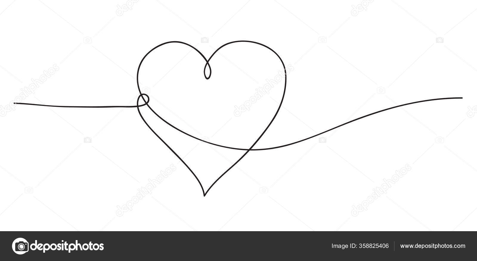 Abstract Heart Drawing