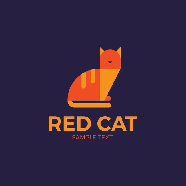 Red Cat Logo Design Template - Stock Image - Everypixel