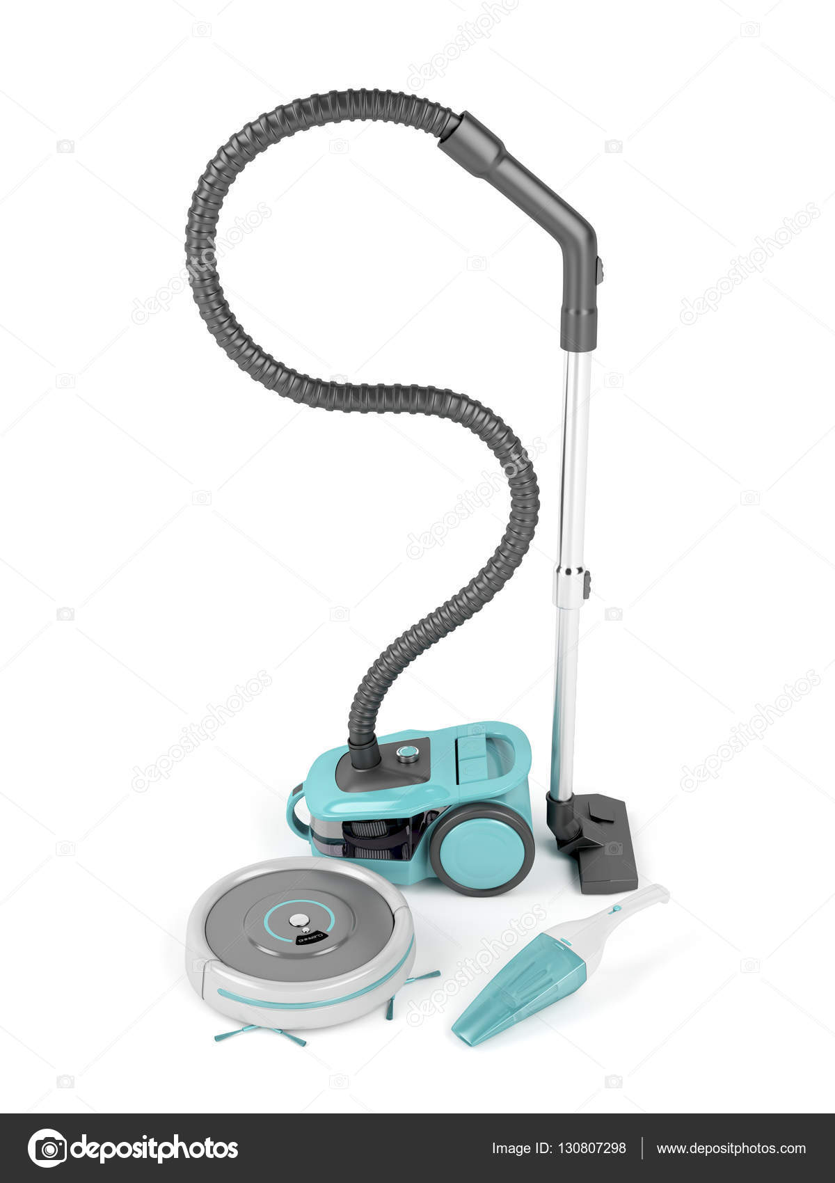 Three types of vacuum cleaners — Stock Photo © magraphics #130807298