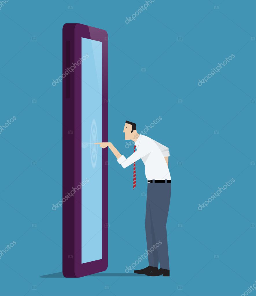 Conceito de Technofobia. Ilustração vetorial . Vetor de ©zzoplanet ...