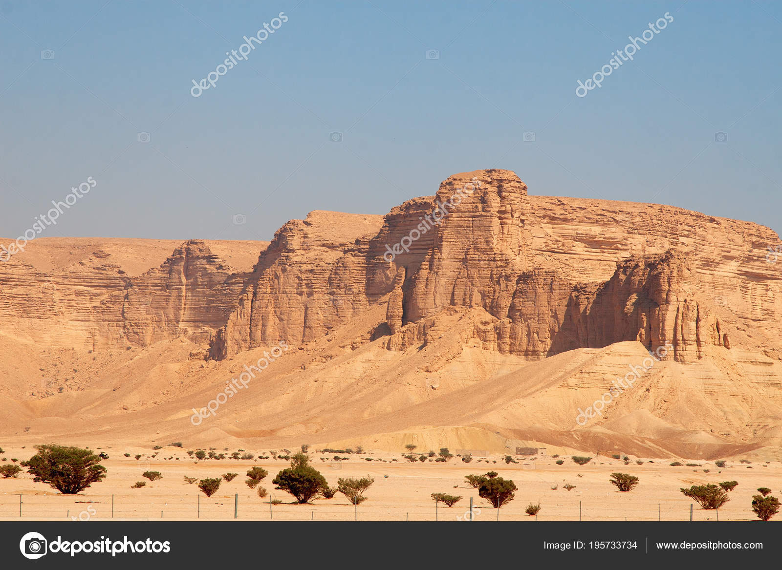 Clay Rocks Surrounding Riyadh City Saudi Arabia Stock Photo by ...