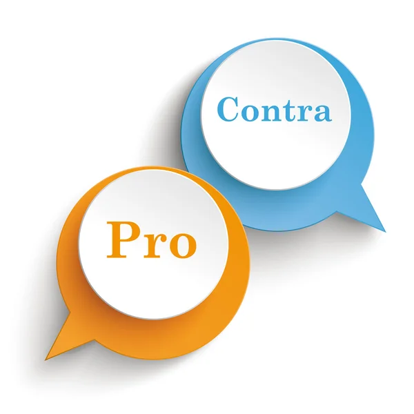 Pro Contra Speech Bubble Labels Stock Vector Image by ©limbi007 #28743585