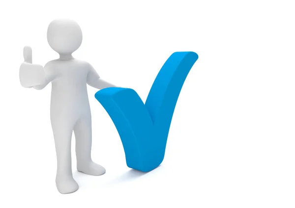 Porcelain manikin with blue tick Stock Photo by ©limbi007 124599270