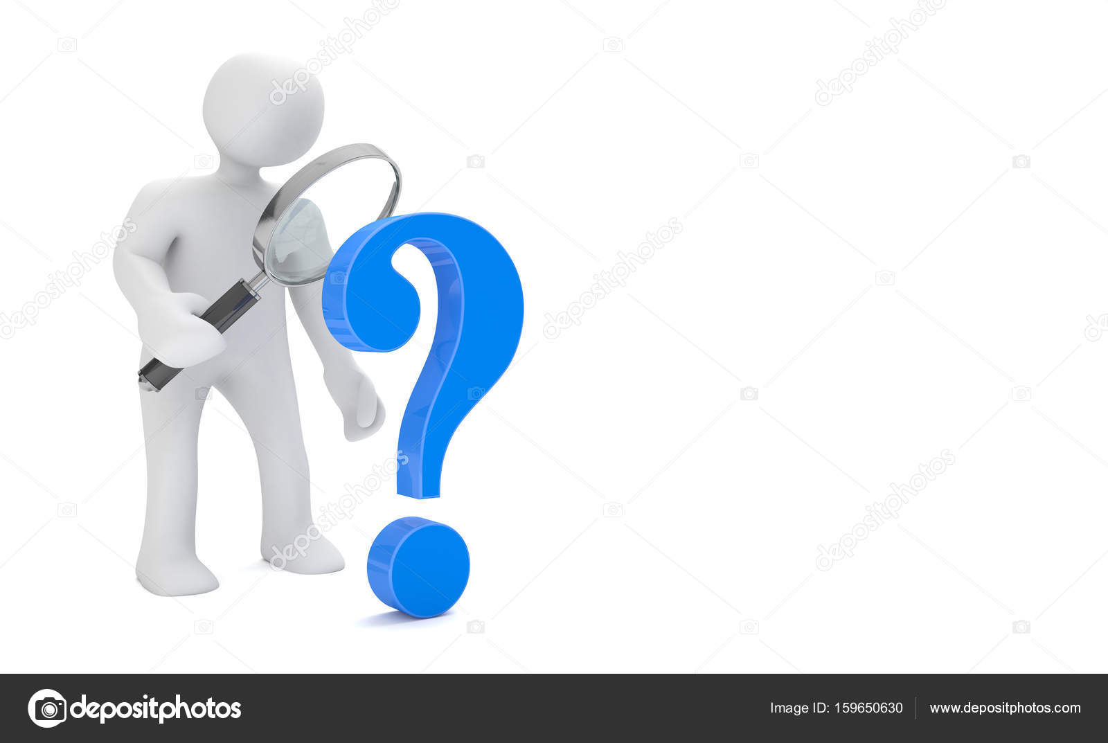 Maniquí Loupe Azul Pregunta Mark: fotografía de stock © limbi007 ...