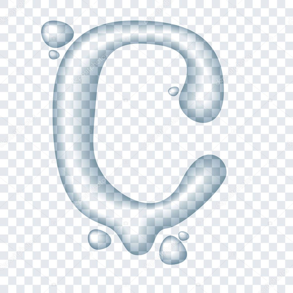 Tipo de letra líquido transparente transparente. 2023