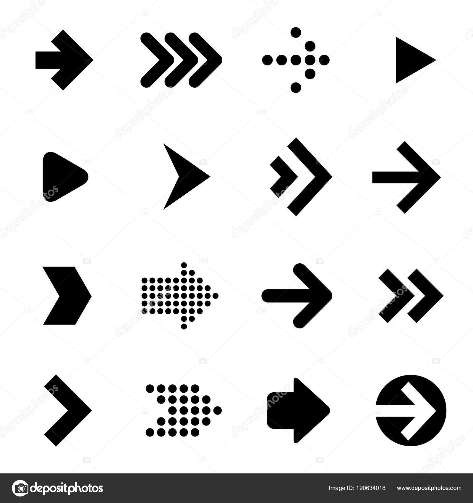 Arrow icon set. Stock Vector by ©mustahtar 190634018