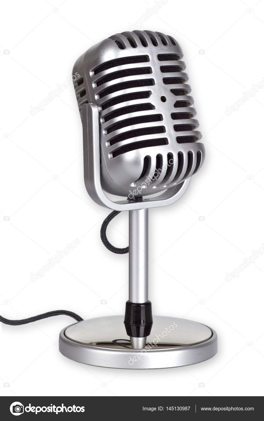 Retro Microphone isolated Stock Photo by ©Colour 145130987