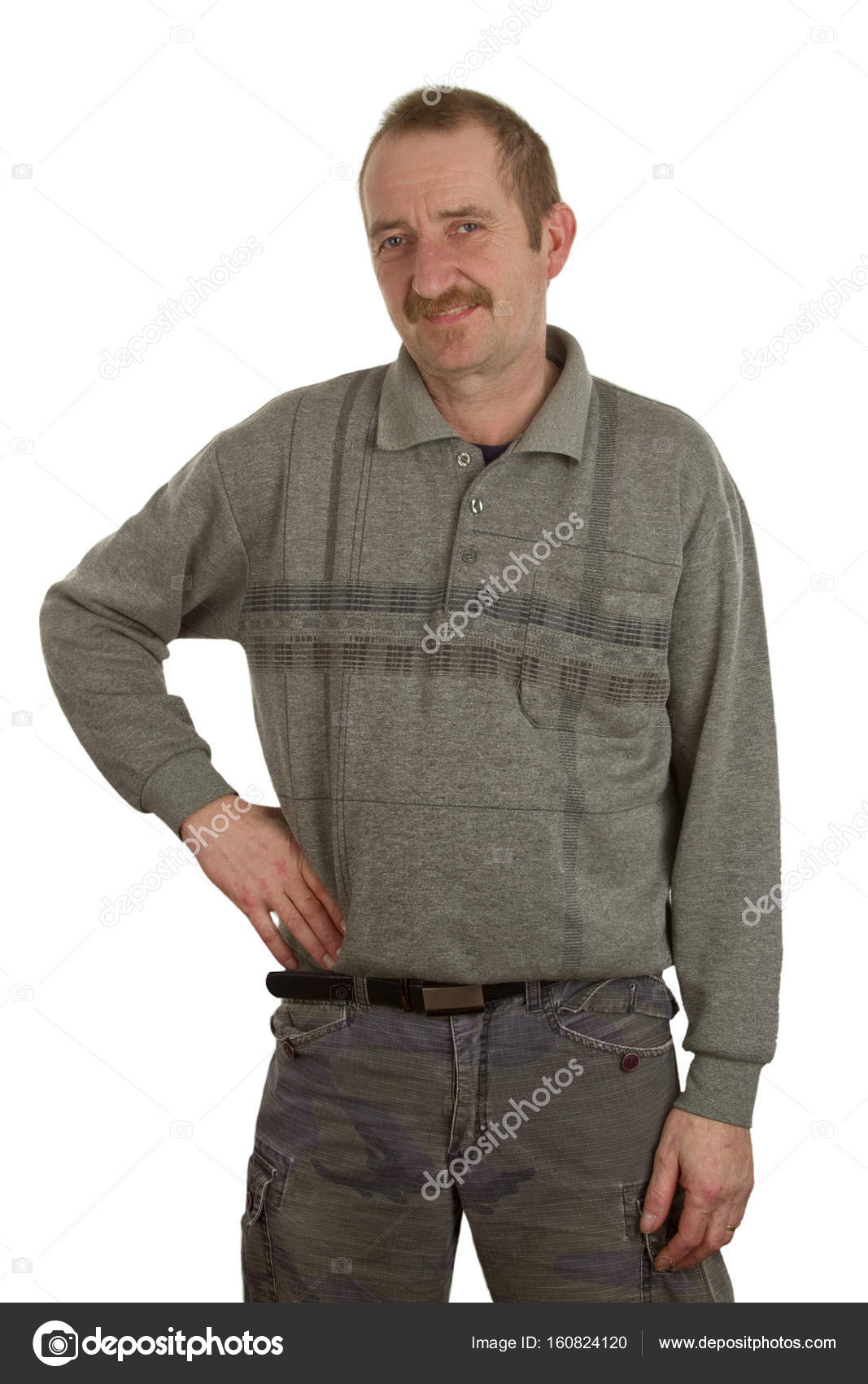 Casual man standing on white — Stock Photo © Colour #160824120