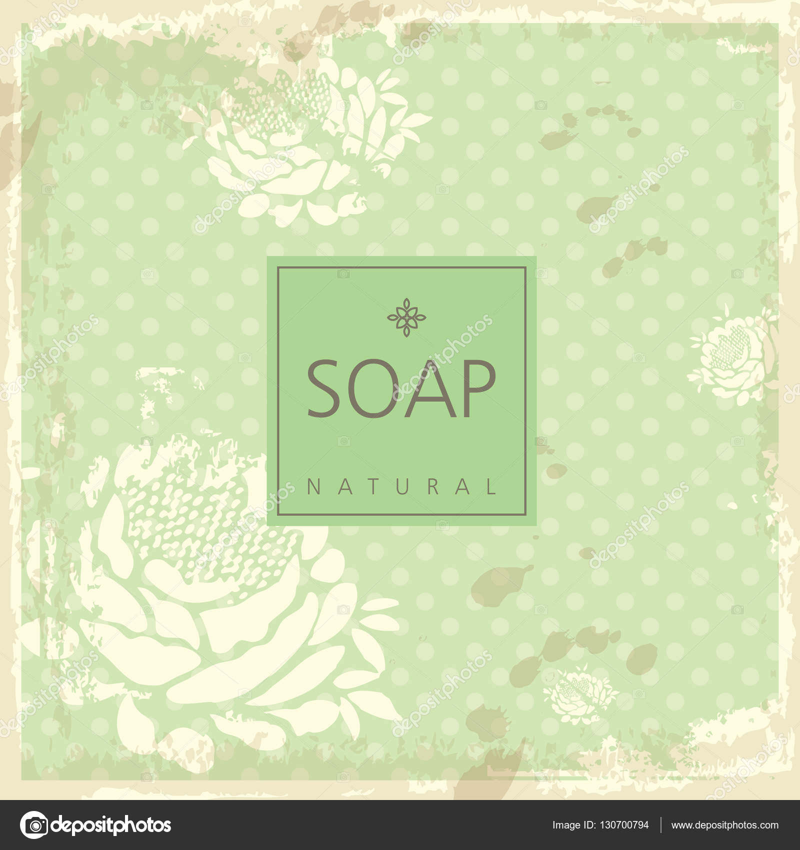 Vector background for natural handmade soap, decorative paper Stock ...