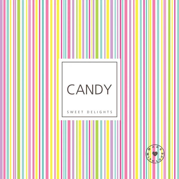 Candy background - sweet delights. Background with label. Design Stock ...