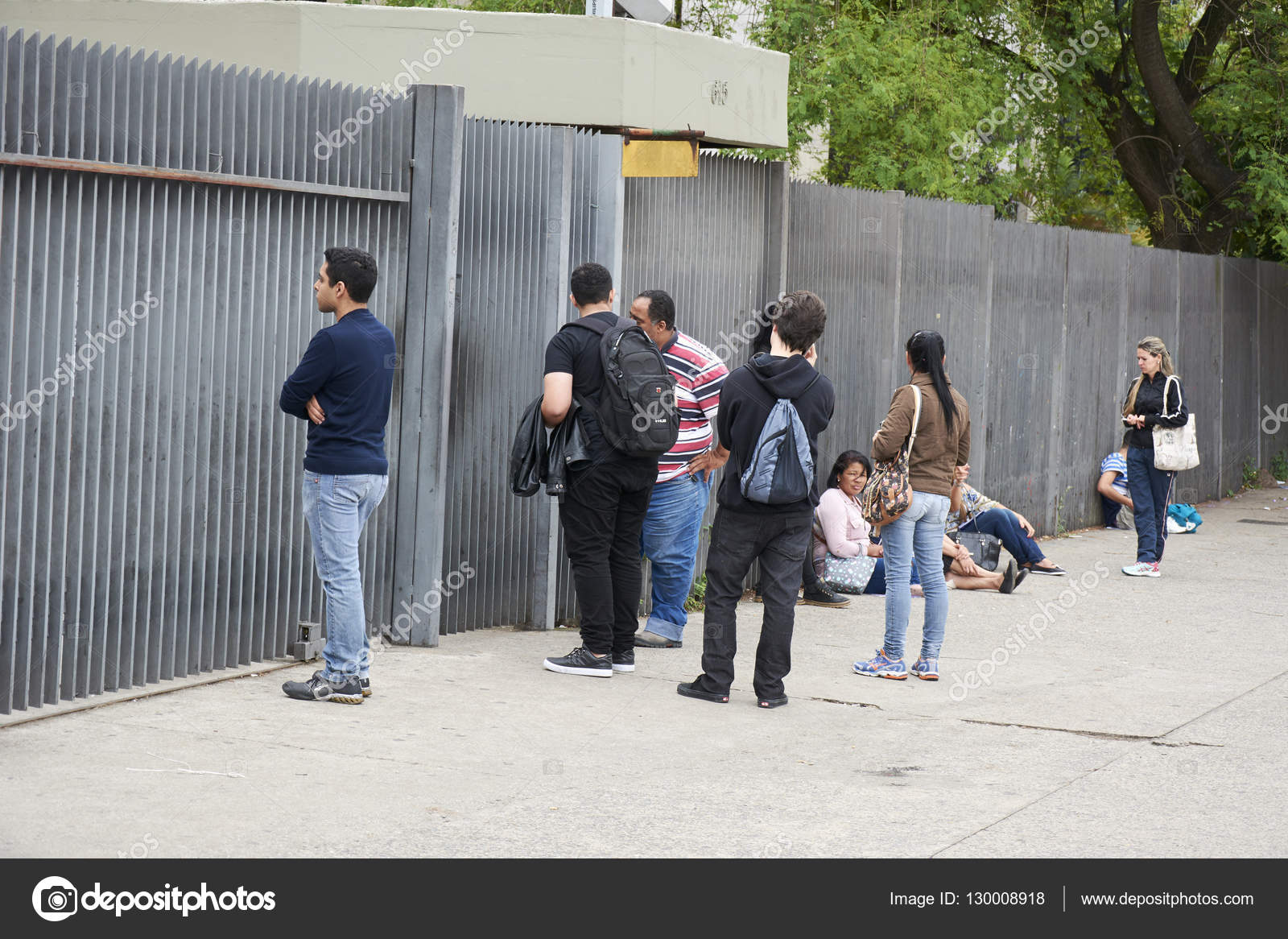 Students arriving late, after the gate close, in the ENEM exam. – Stock ...
