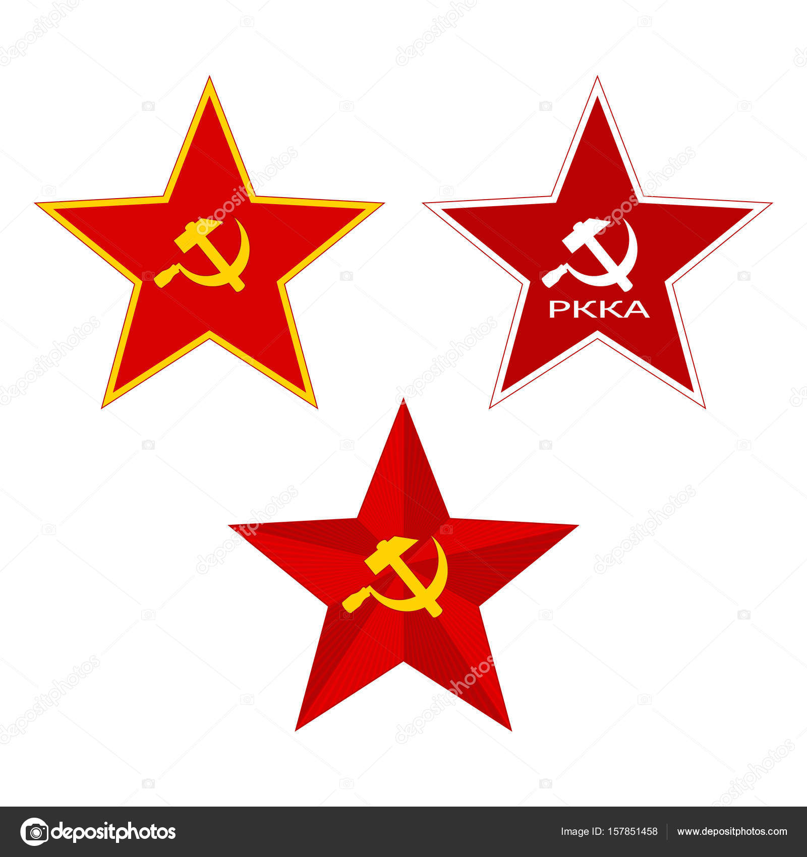 Red Soviet Star. Stock Vector Image by ©Silantiy #157851458