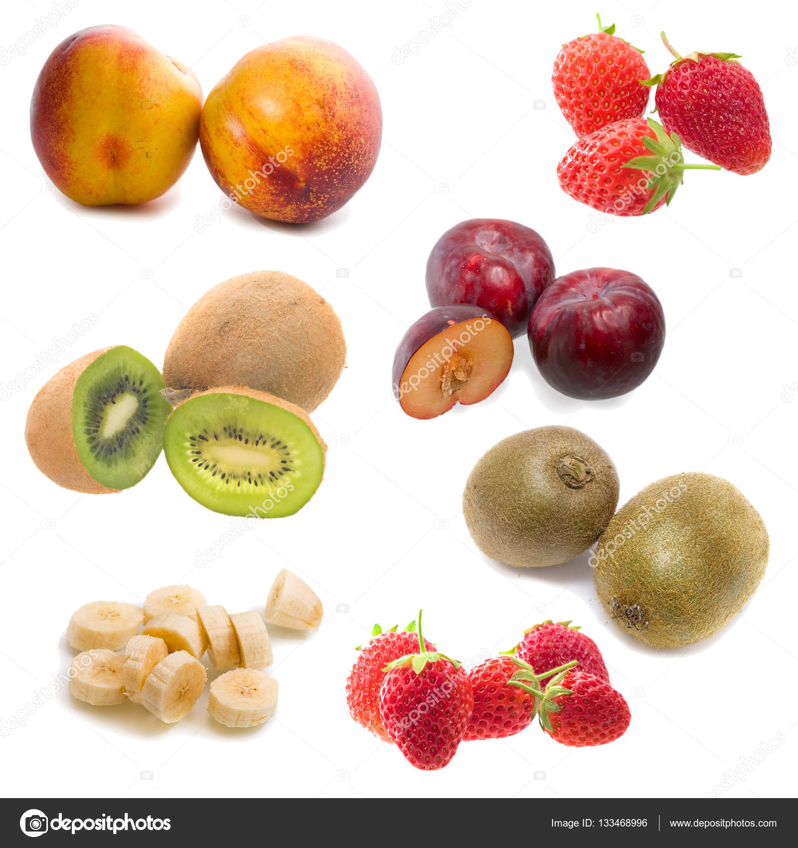 Fruit collage in white background Stock Photo by ©applea 133468996