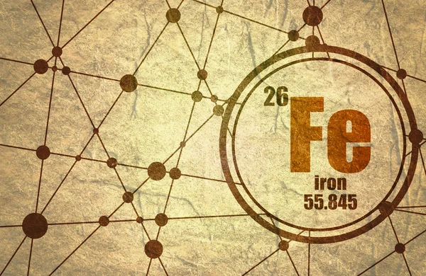 iron chemical element. - Stock Image - Everypixel