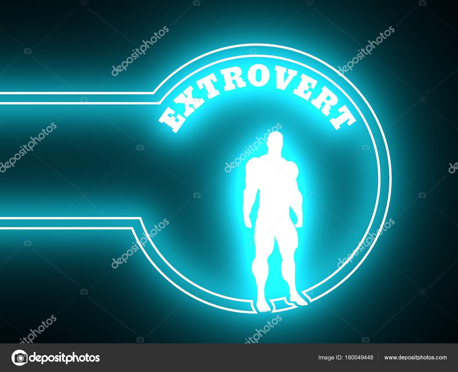 Extrovert metaphor icon — Stock Photo © JEGAS_RA #160049448