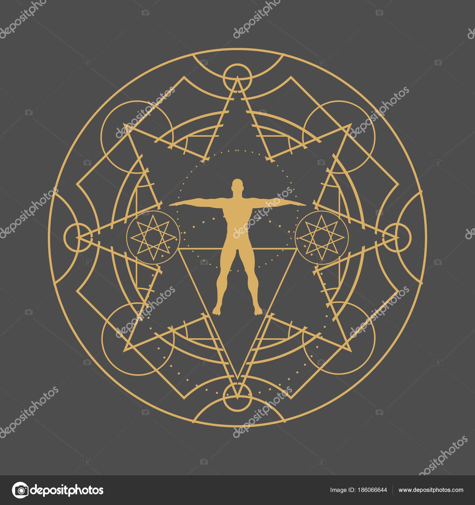 Símbolos místicos esotéricos Vector de stock #186066644 de ©JEGAS_RA