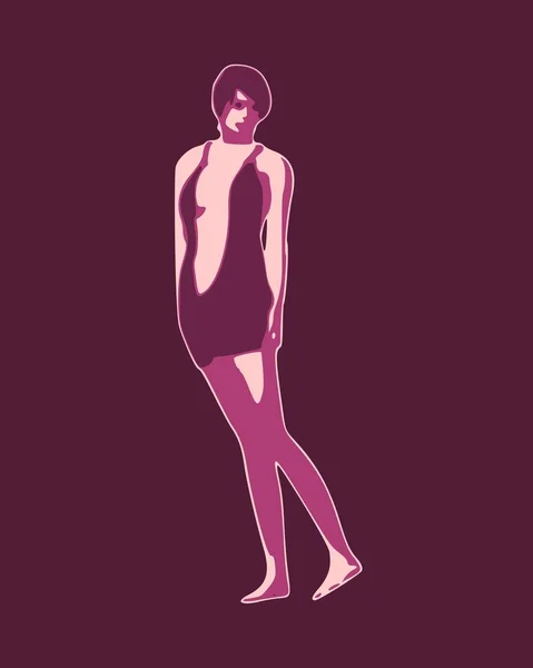 Beautiful Sexy Fitness Girl Vector Illustration Stock Vector Image By ©jegasra 156399632