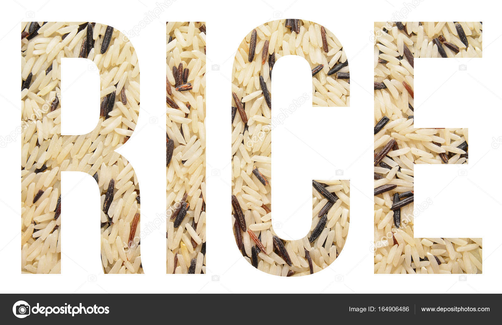 Rice text banner — Stock Photo © ibogdan #164906486