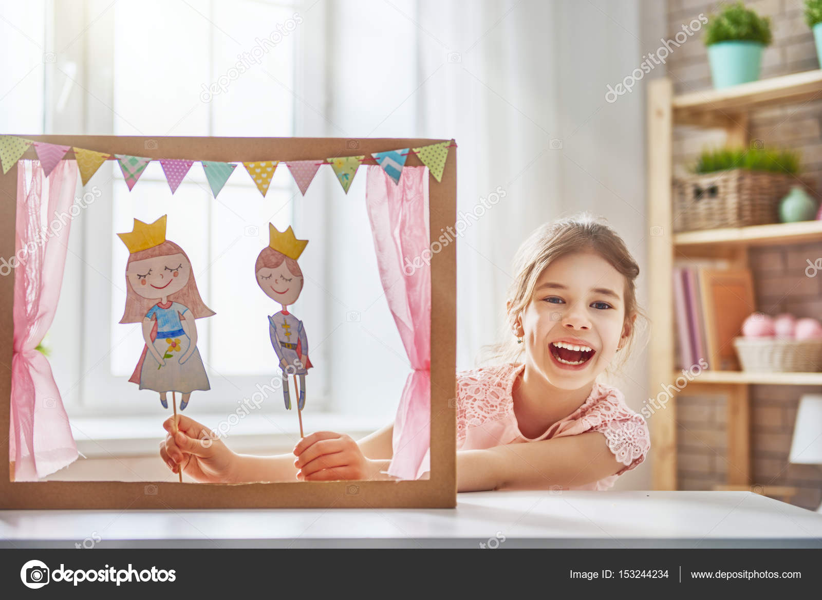 Performance in the puppet theater — Stock Photo © choreograph #153244234