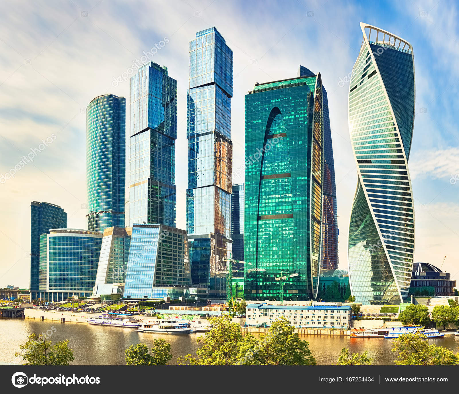 Moscow City skyline. – Stock Editorial Photo © GoodOlga #187254434