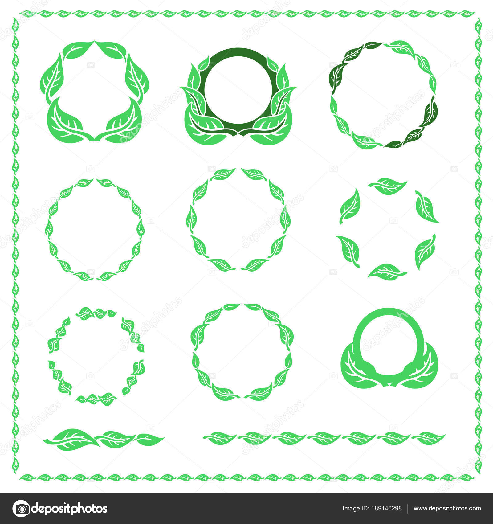 Vector set of pattern frames Stock Vector Image by ©kynata #189146298