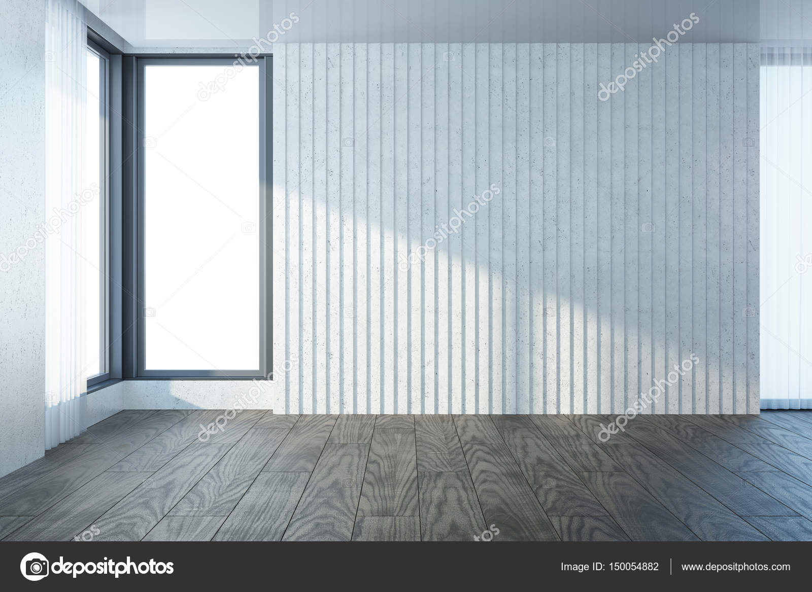 Empty room with window — Stock Photo © auriso #150054882