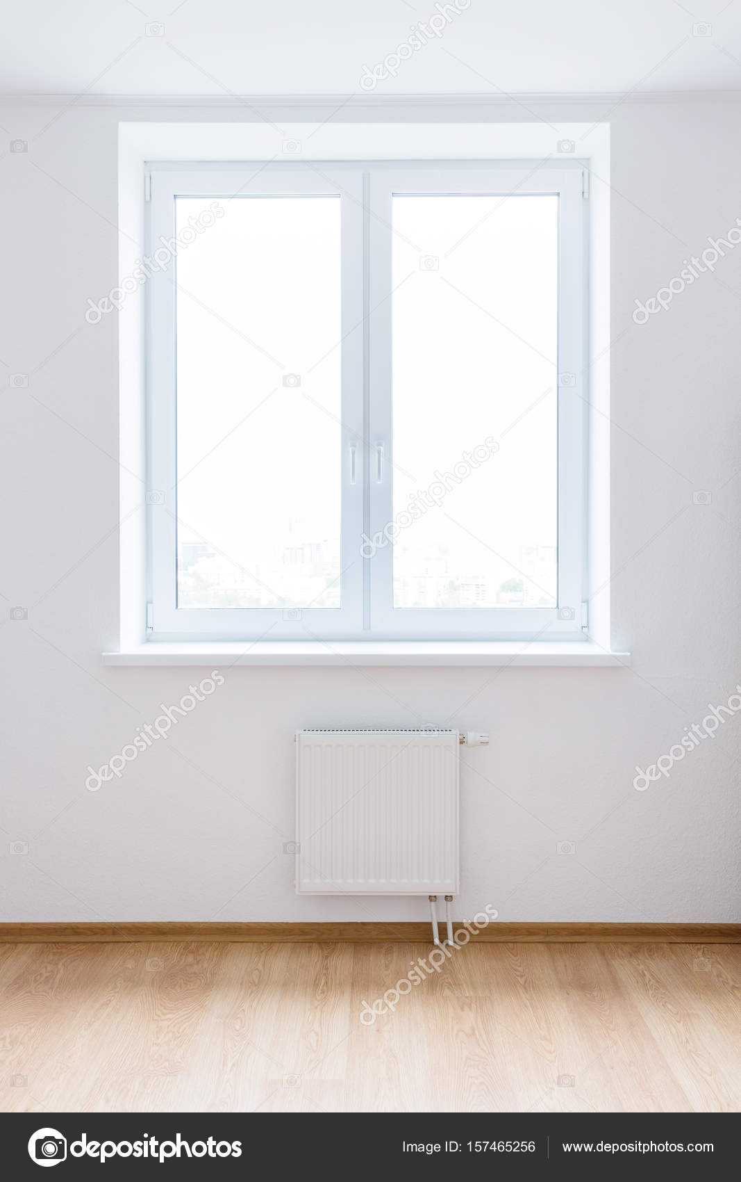 White empty room with window — Stock Photo © auriso #157465256