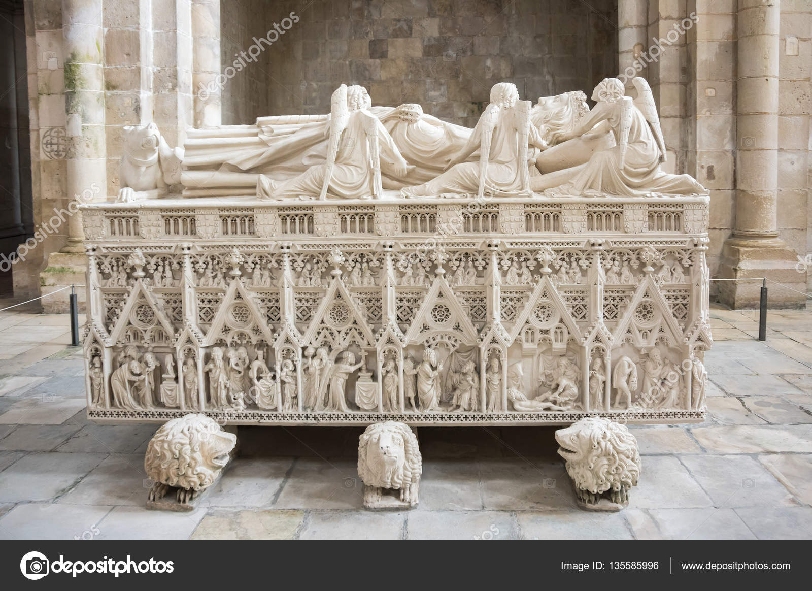 The Alcobaca Monastery interior Stock Photo by ©gumbao 135585996