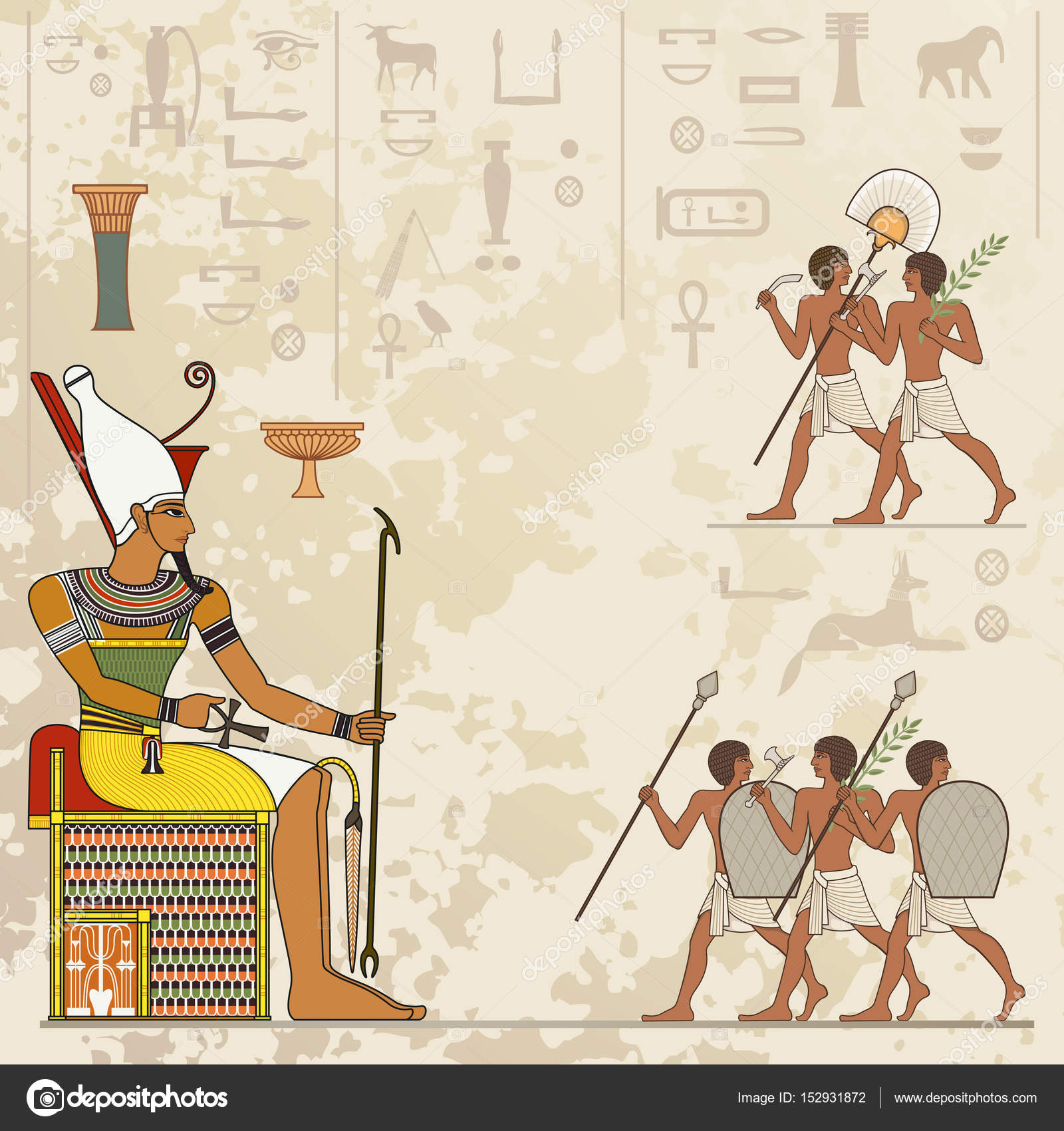 Egyptian Hieroglyph And Symbol Stock Vector Image By ©tan Tan 152931872
