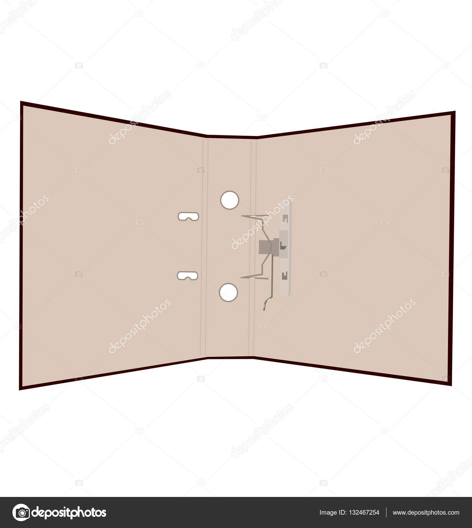 Realistic illustration of open folder Stock Photo by ©smeagorl 132467254