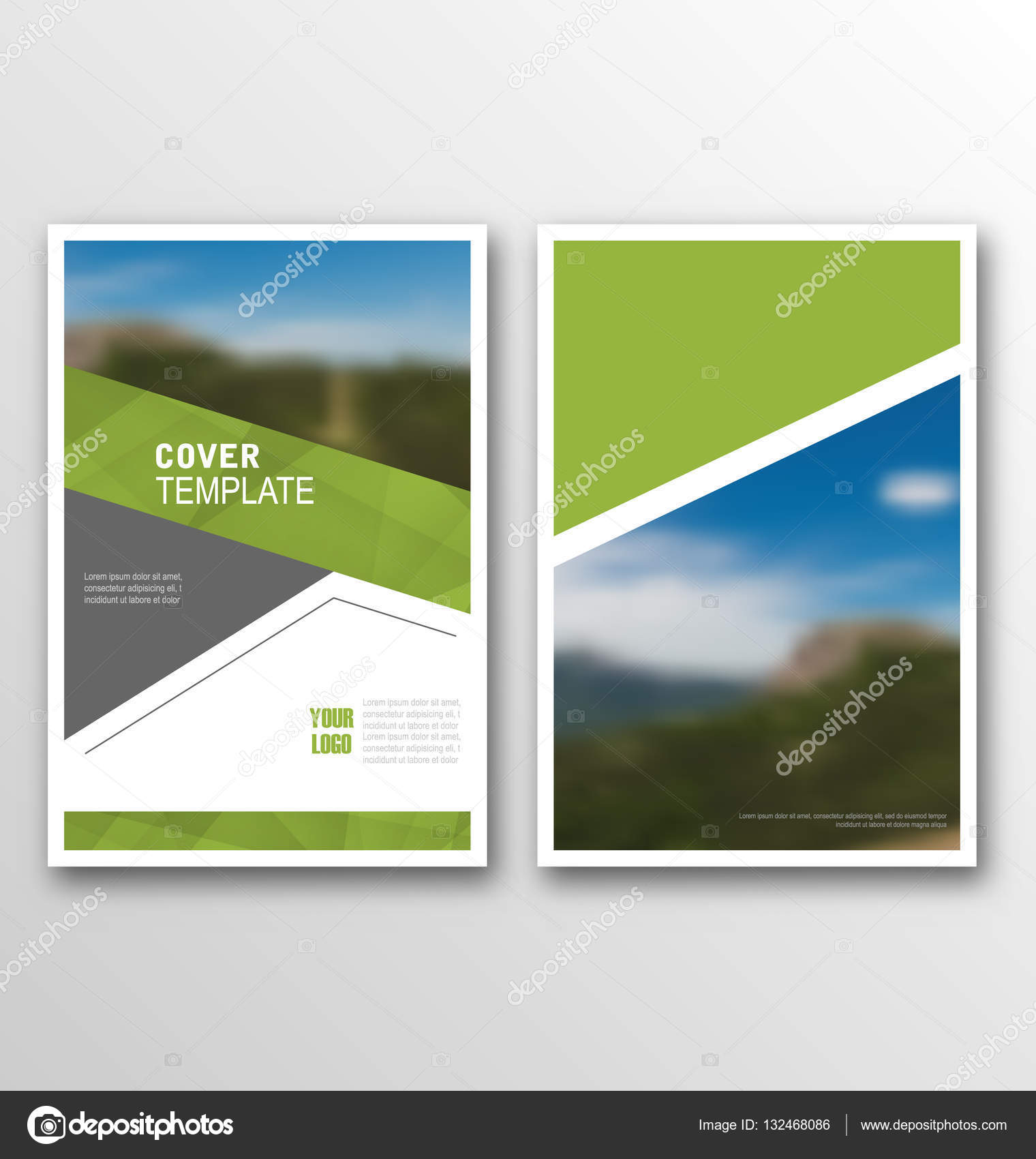 Abstract Cover Template, Design of Magazine or Newspaper — Stock Photo ...