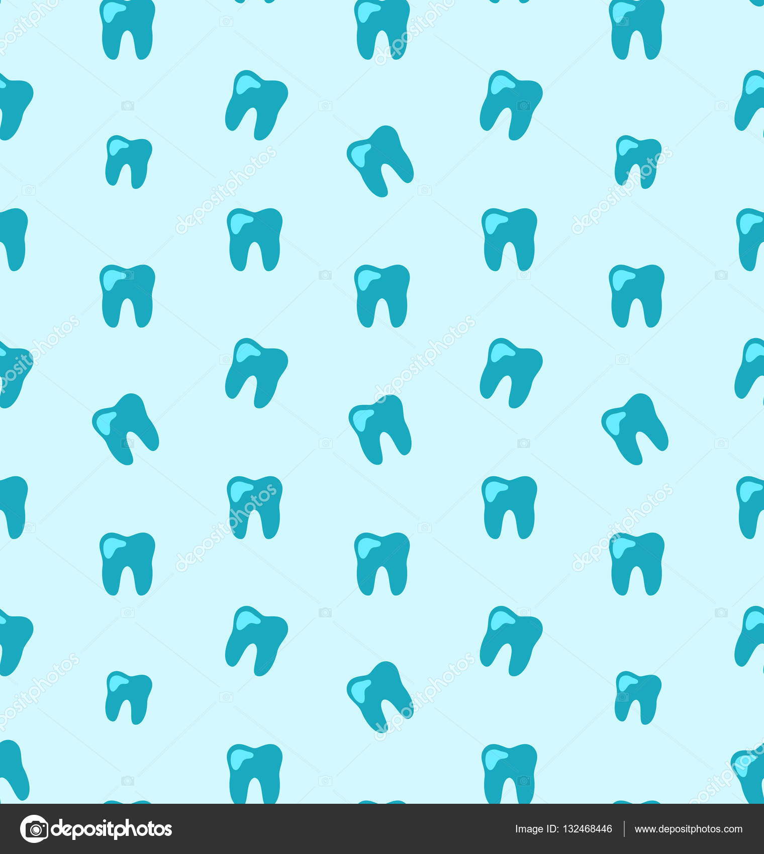 Seamless Texture with Tooth, Health Care Background Stock Photo by ...