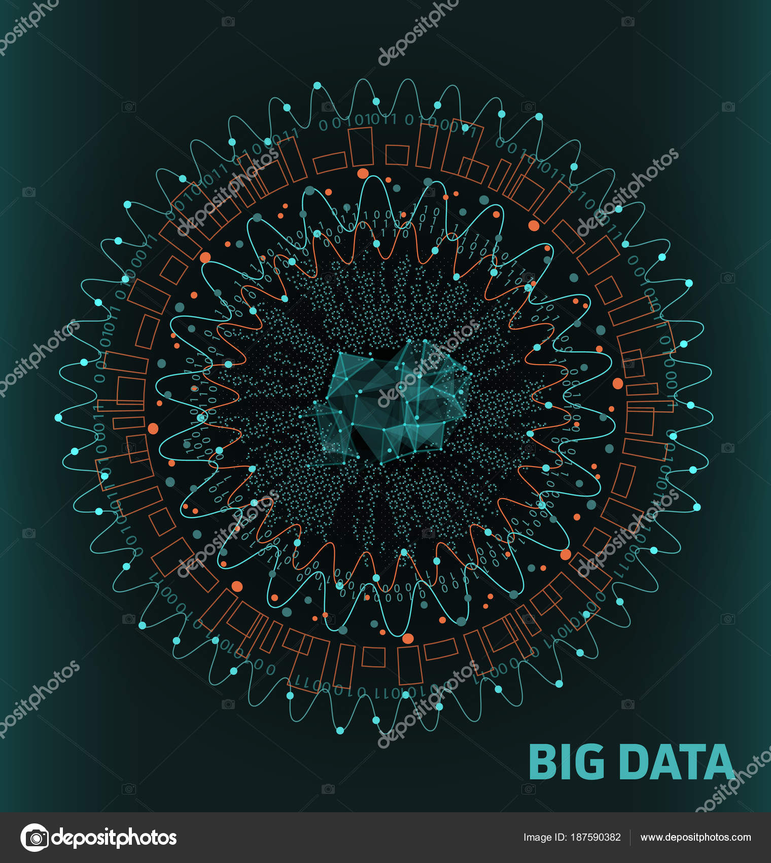 Big Data Visualization. Futuristic Infographic. Information Abstract ...