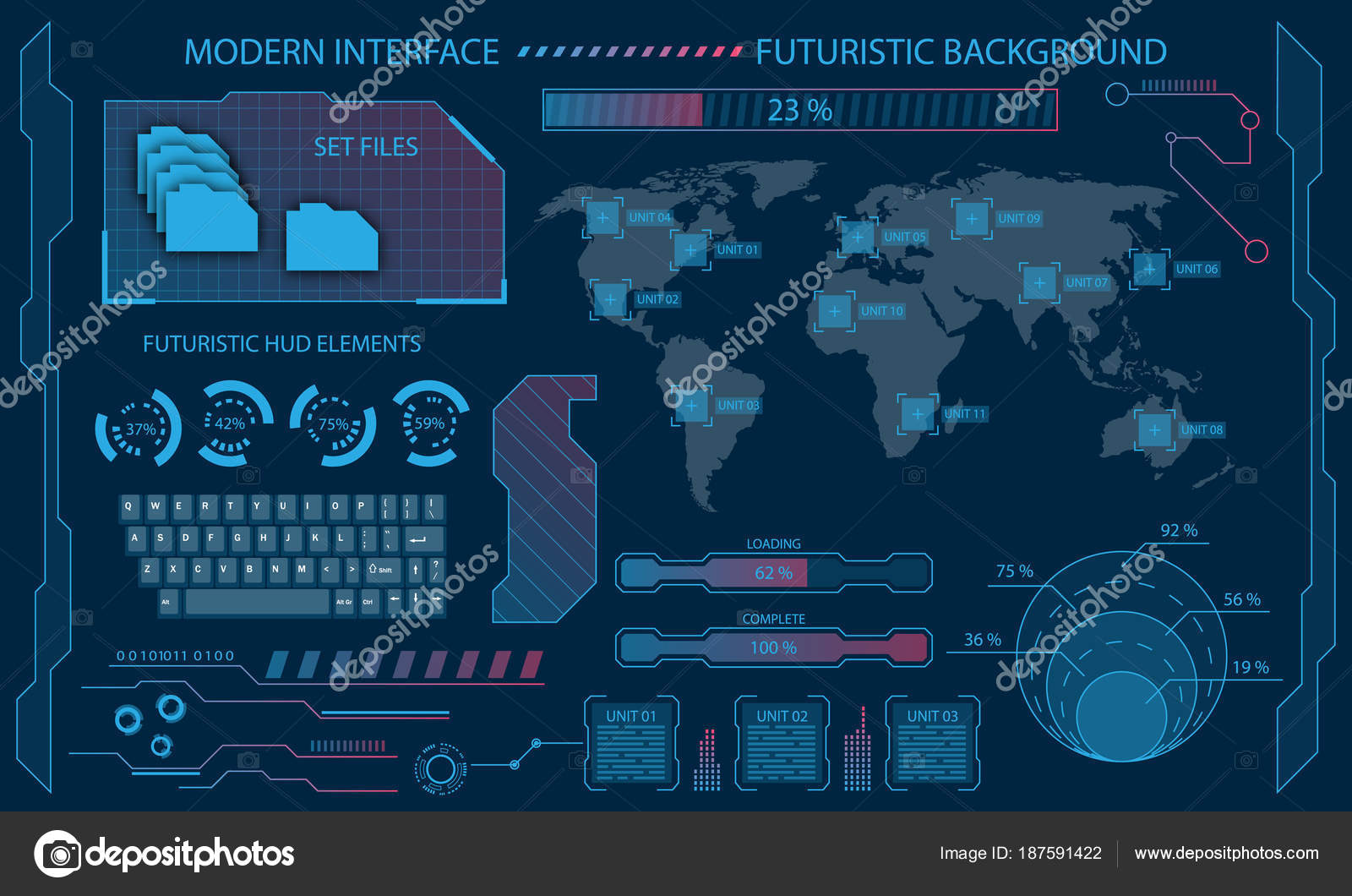 Futuristic Interface Hud Design, Infographic Elements,Tech and Science ...