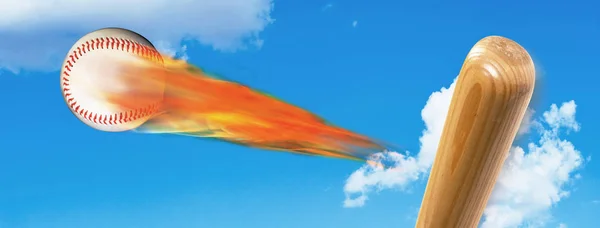 Baseball on Fire. - Stock Image - Everypixel