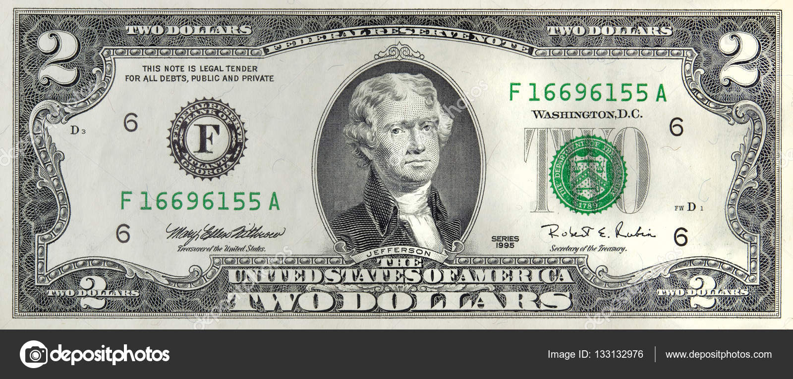 Two Dollar Bill Front