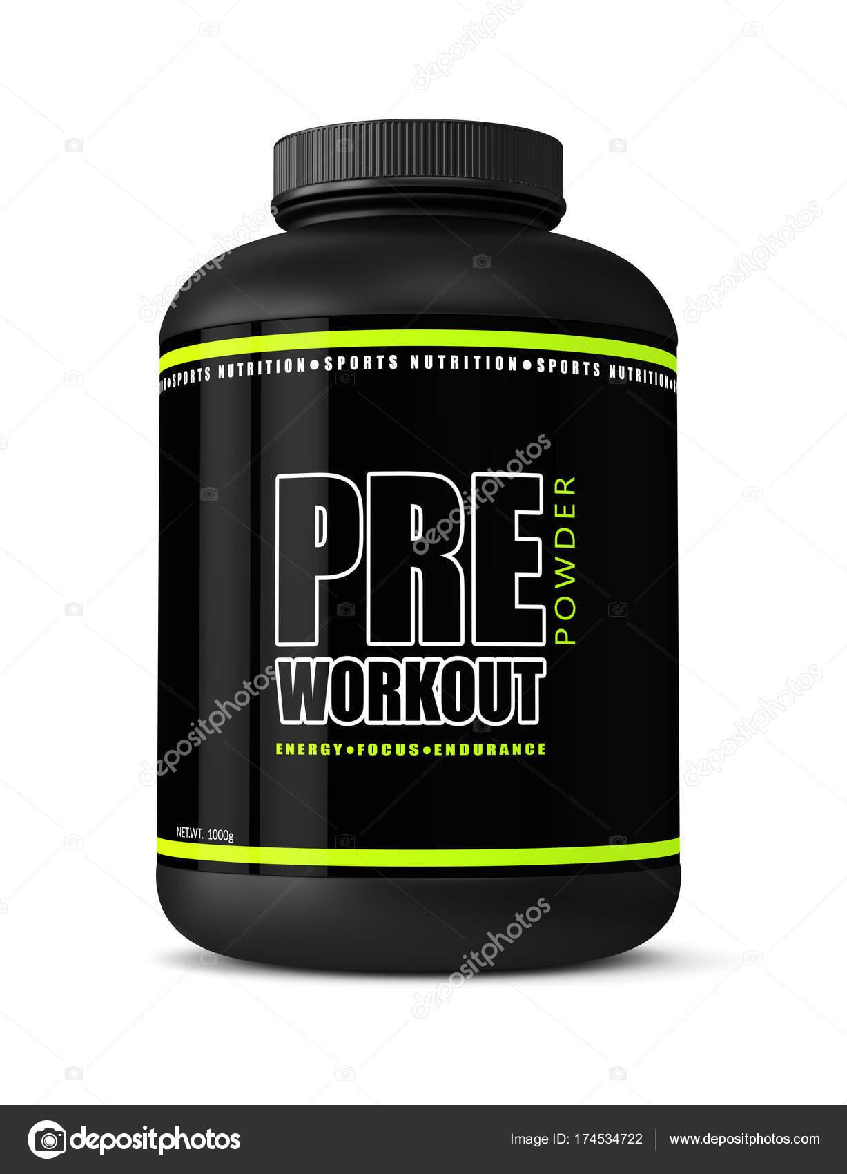 3d render of pre-workout powder in container Stock Photo by ©ayo888 ...