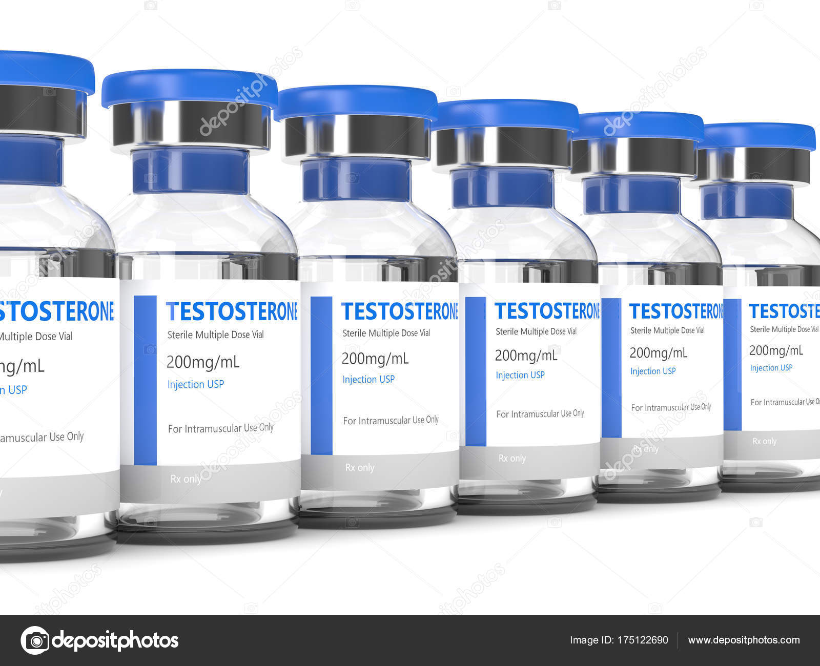 3d render of testosterone injection vials Stock Photo by ©ayo888 175122690