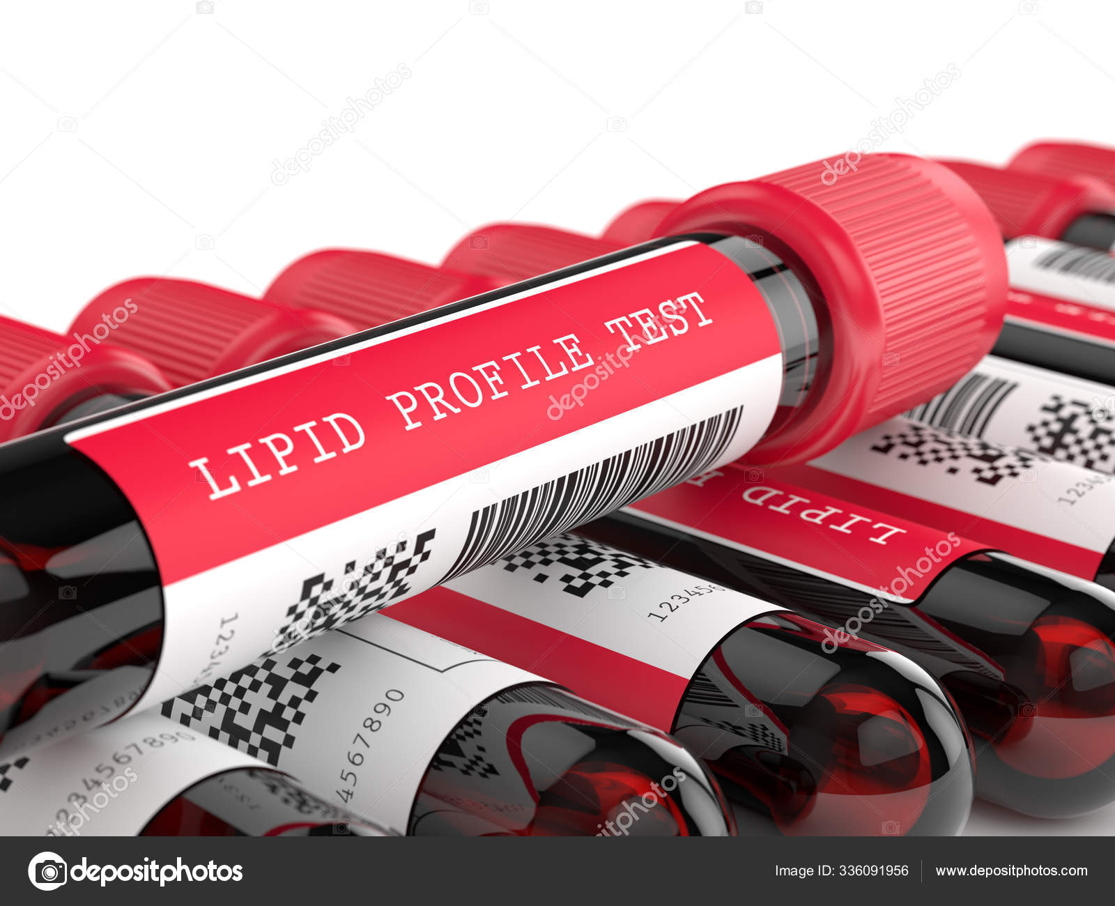 3d render with lipid profile test blood samples Stock Photo by ©ayo888 ...