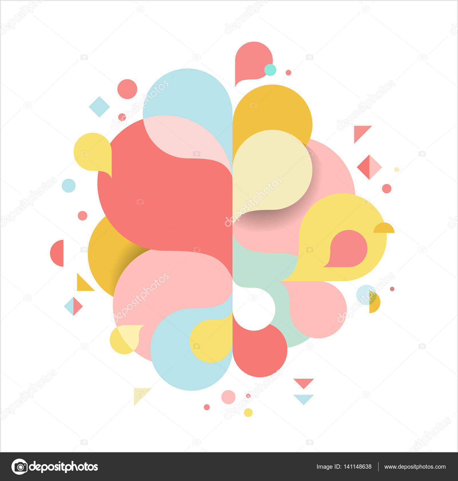 Modern abstract feminine background with splash colors, pink and gold ...