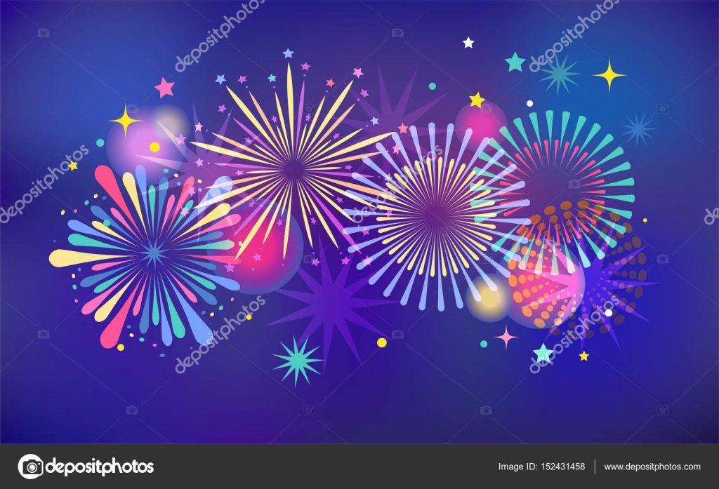 Fireworks and celebration background Stock Vector Image by ©marish ...