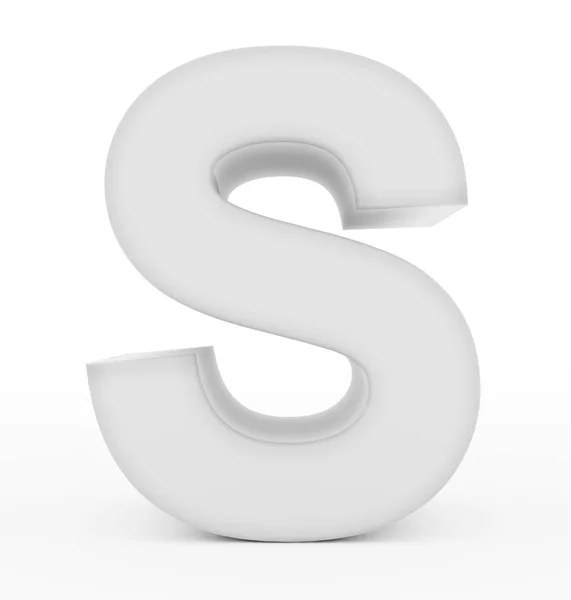 Huruf S 3d emas terisolasi di putih — Foto Stok © 3dvlaa #151030246