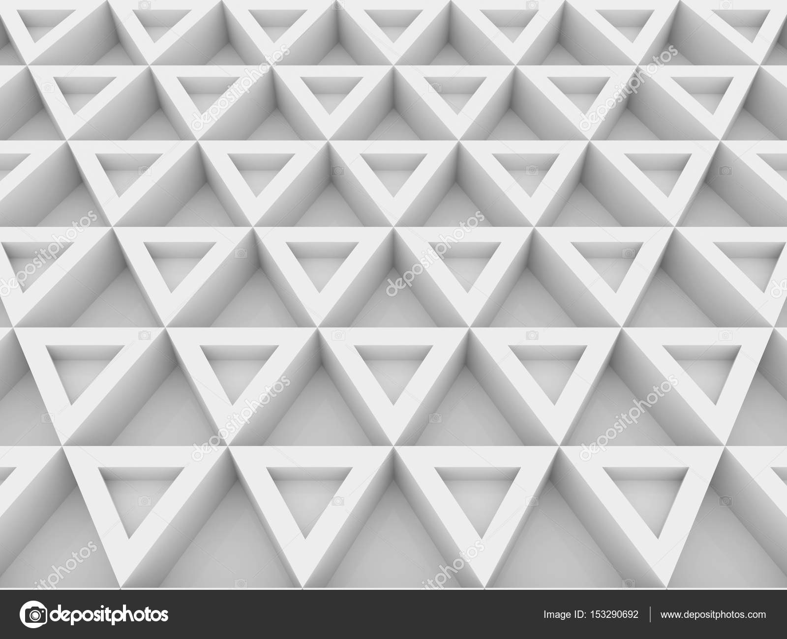 Triángulos equiláteros - fondo abstracto blanco — Foto de stock ...